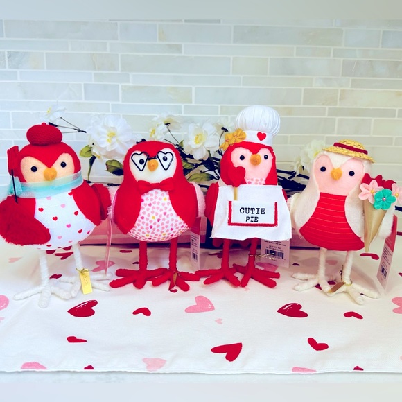 Target | Holiday | New Set 4 Target 223 Spritz Fabric Valentines Birds ...
